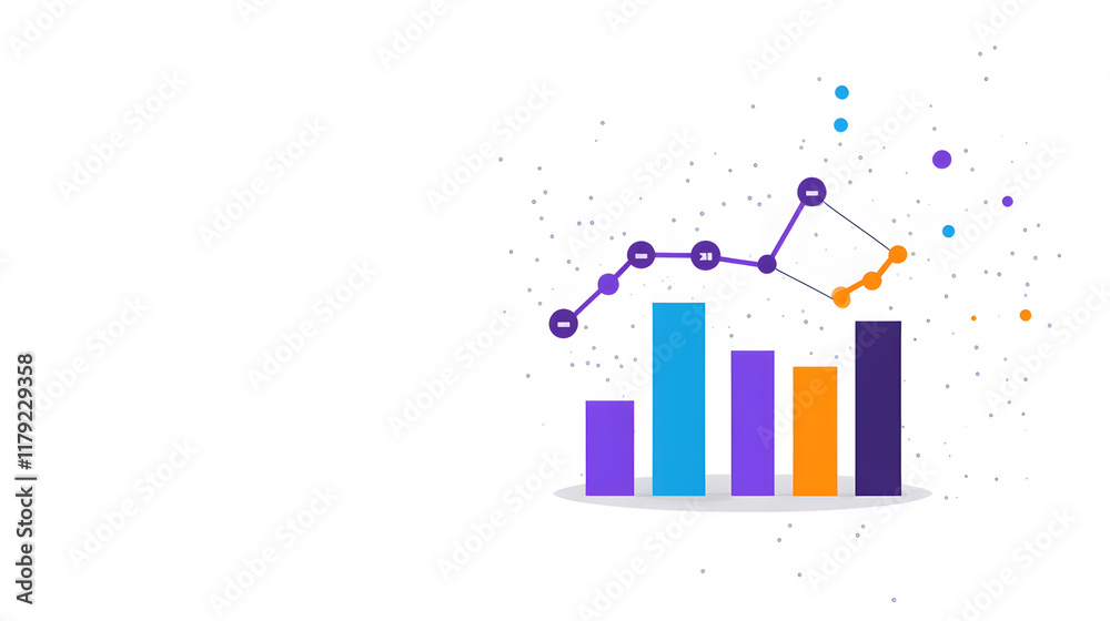 Data analysis using bar charts line charts and digital data ...