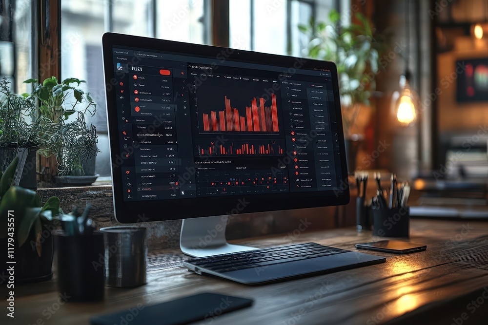 Stock-Illustration „business project timeline management dashboard with interactive gantt chart ...