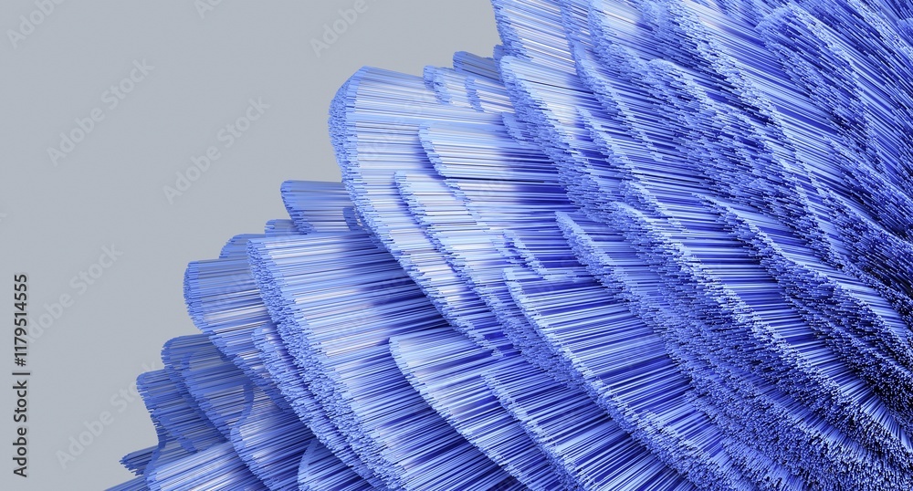 Abstract 3d shape made of little needles. Stock Illustration | Adobe Stock