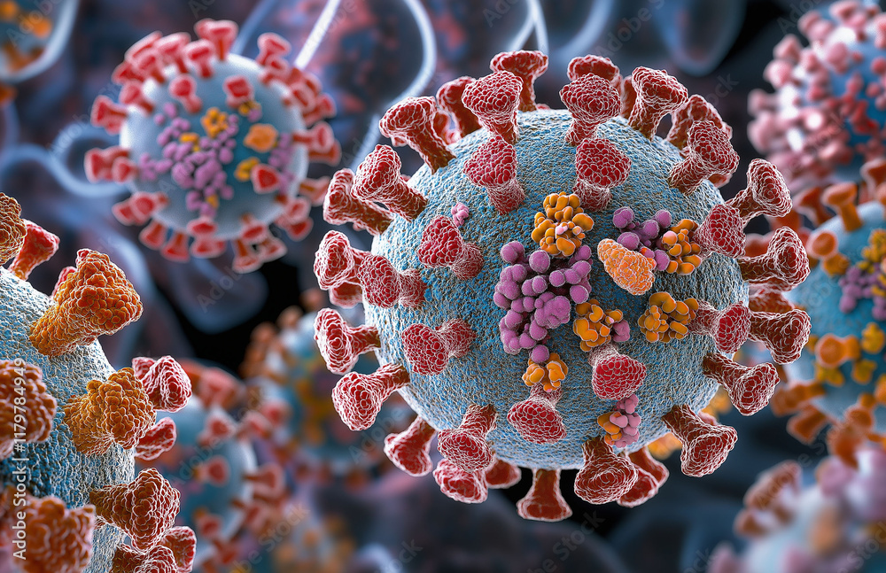 hMPV Human metapneumovirus. Medical infographic depicting hMPV ...