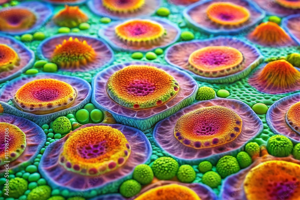 Microscopic Architecture of Squamous Epithelium: Detailed Cellular ...