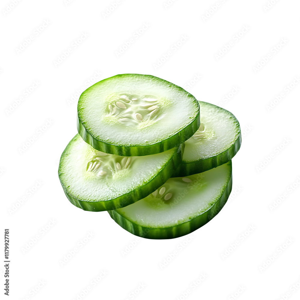 cucumber slices isolated on a transparent background, in PNG format ...