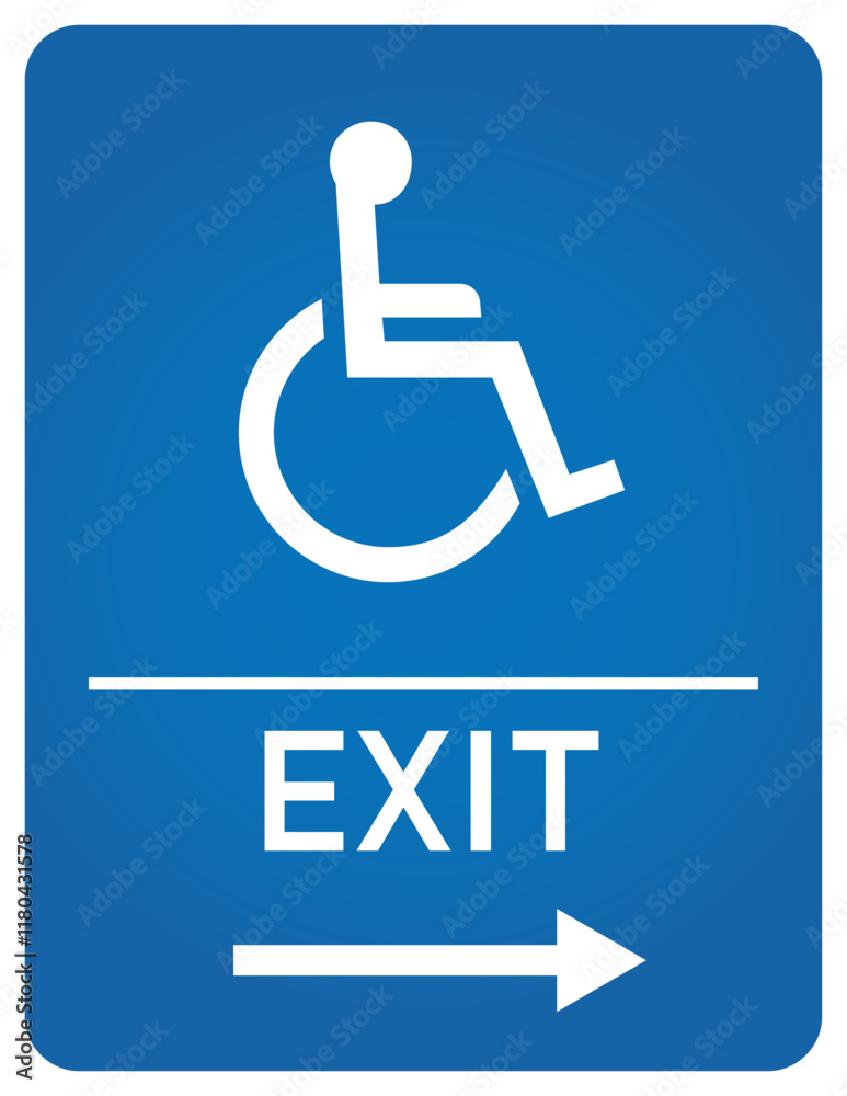 Handicapped Signage, disability signs, wheelchair sign, ADA compliant ...