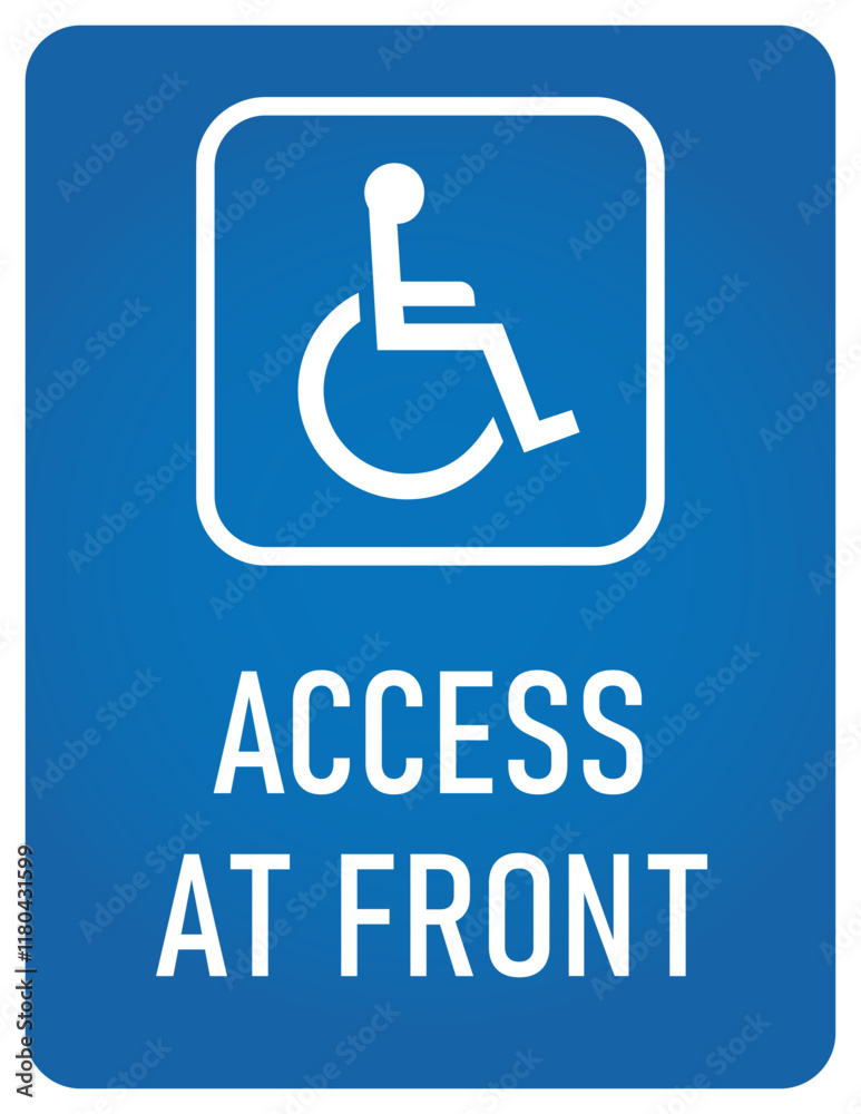 Handicapped Signage, disability signs, wheelchair sign, ADA compliant ...