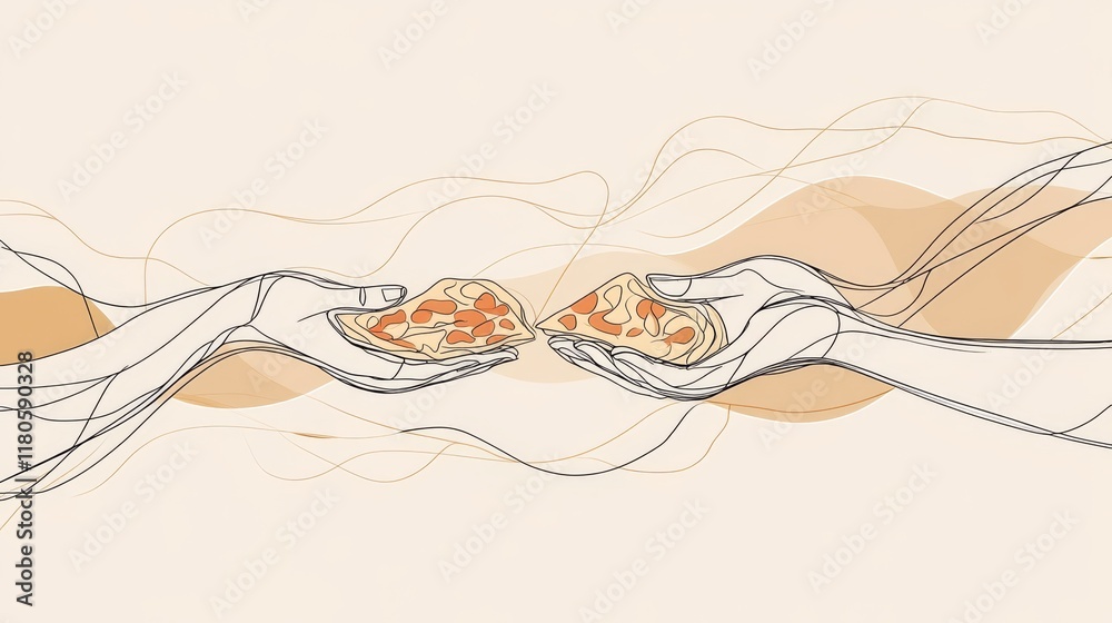 Ilustración de Stock 101.A dynamic single-line drawing of multiple ...