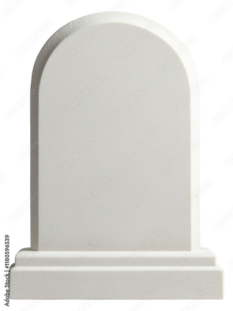 Blank grave marker with smooth surface for customization in memorial ...