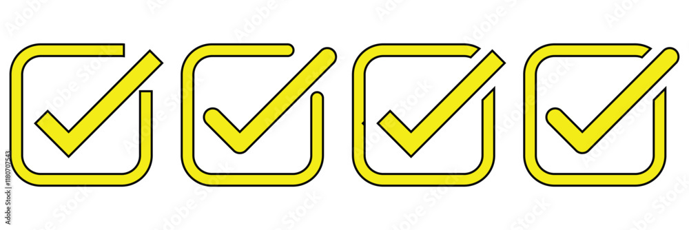 check box icon with correct, accept checkmark icons green tick box ...