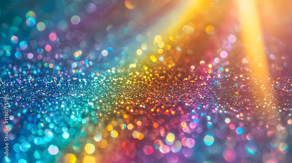 Elegant holographic patterns with shimmering light reflections in a ...