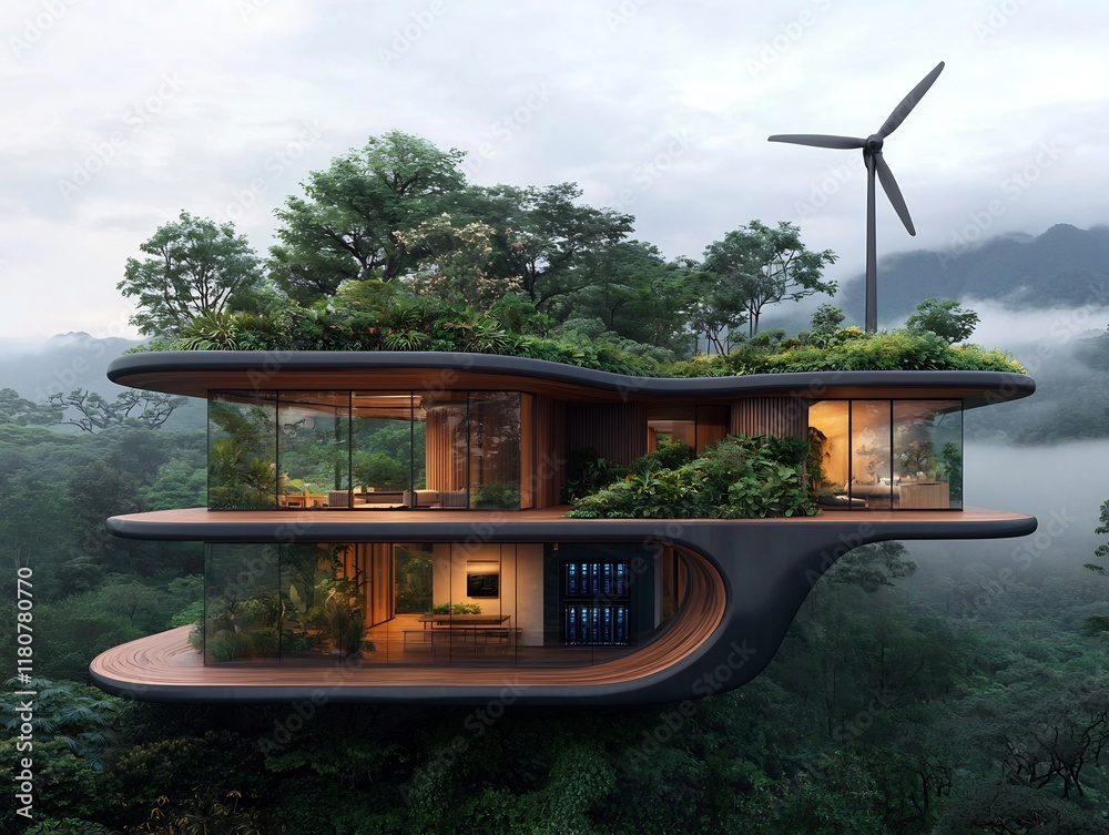 Sustainable eco friendly battery operated organic structure with ...