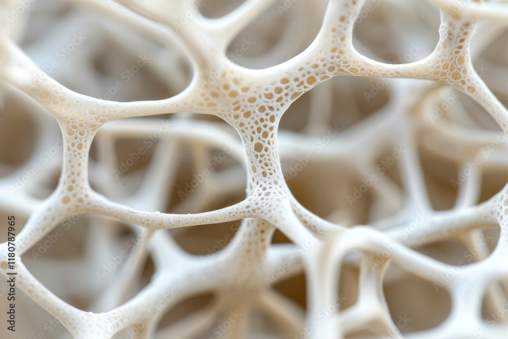 Microscopic view of mycelium fibers interlocking, forming strong ...