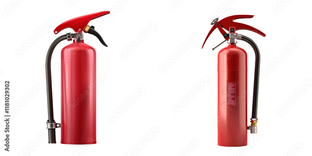 Red fire extinguisher, essential for fire safety and emergency ...