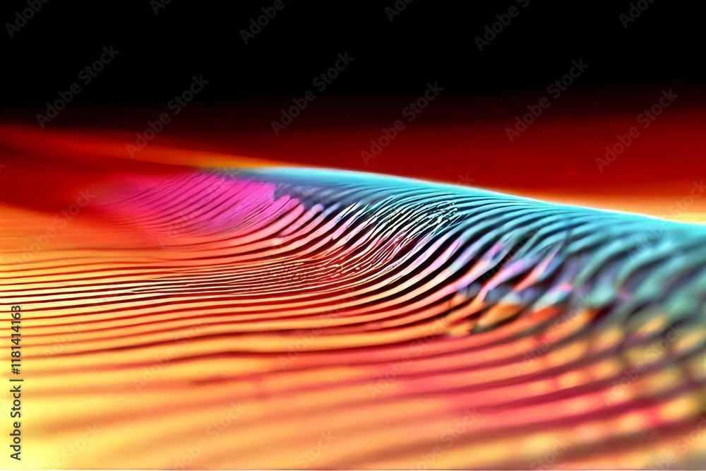 Ilustración de Stock ir wave in waveguide an ir wave traveling inside a ...