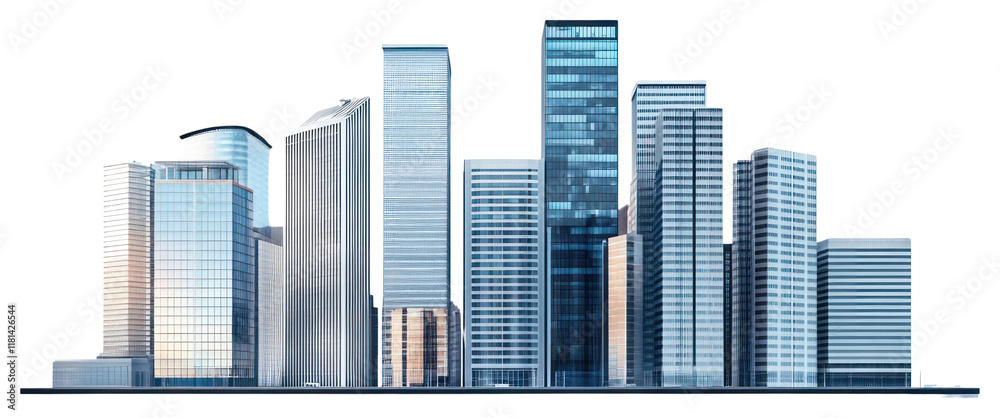 PNG Layers of office buildings architecture skyscraper cityscape. Stock ...