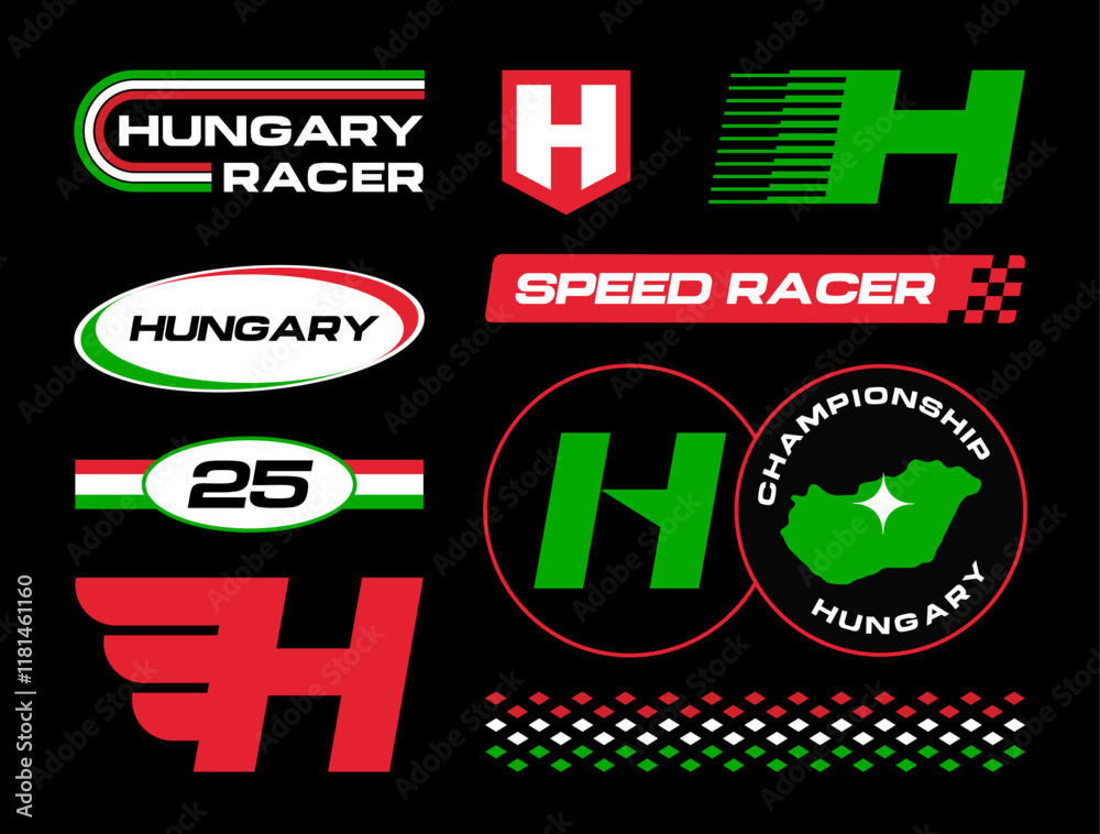 Set streetwear auto racing logo ideas for a clothing brand. Design ...