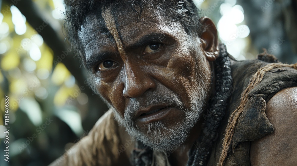 Mayan Portrait Close-Up: Cultural Heritage, Ancient Art, Indigenous ...