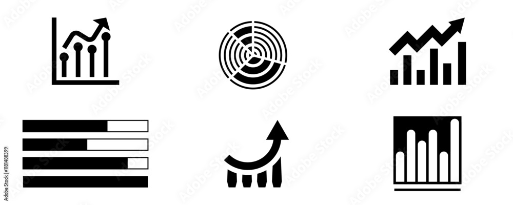 Professional chart icons. Perfect for presentations, reports, and ...