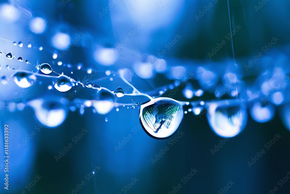 raindrop trails transparent paint droplets streak through the ai Stock ...