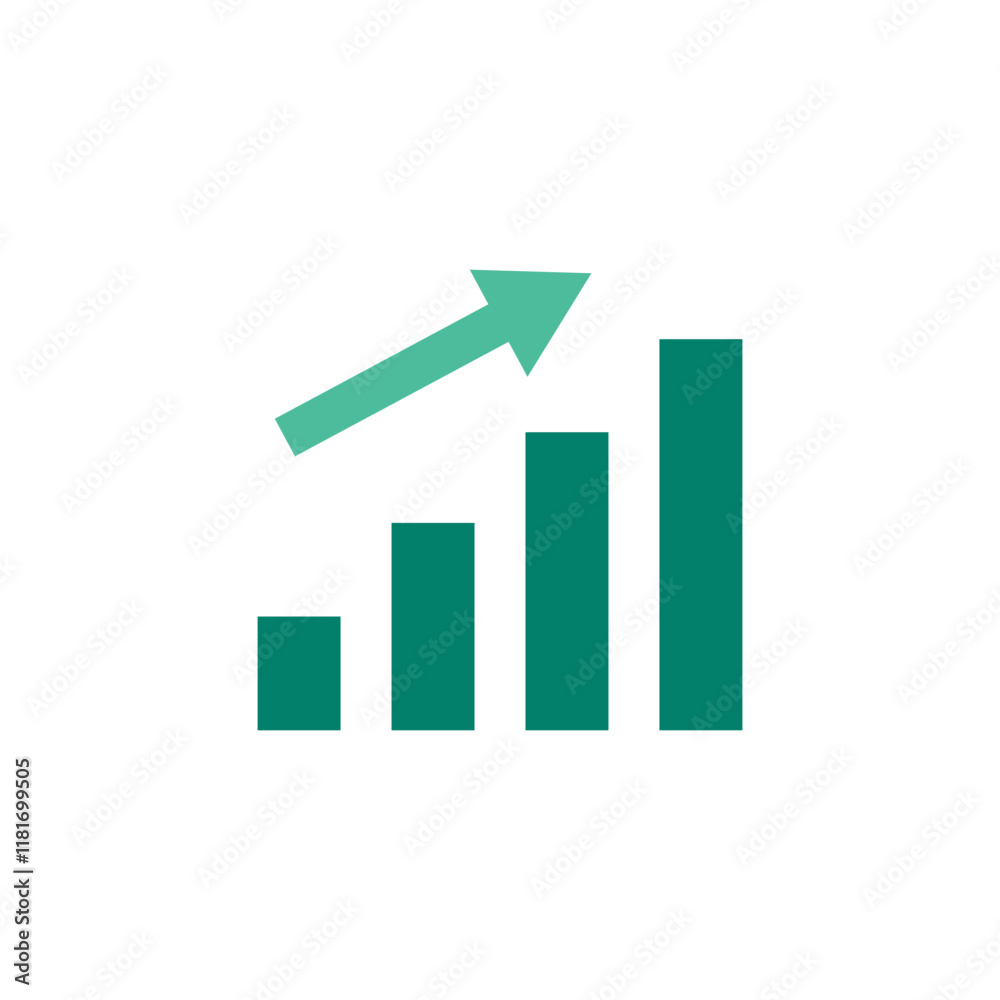 Level icon. Simple flat style. Up, next, pictogram, power, arrow ...