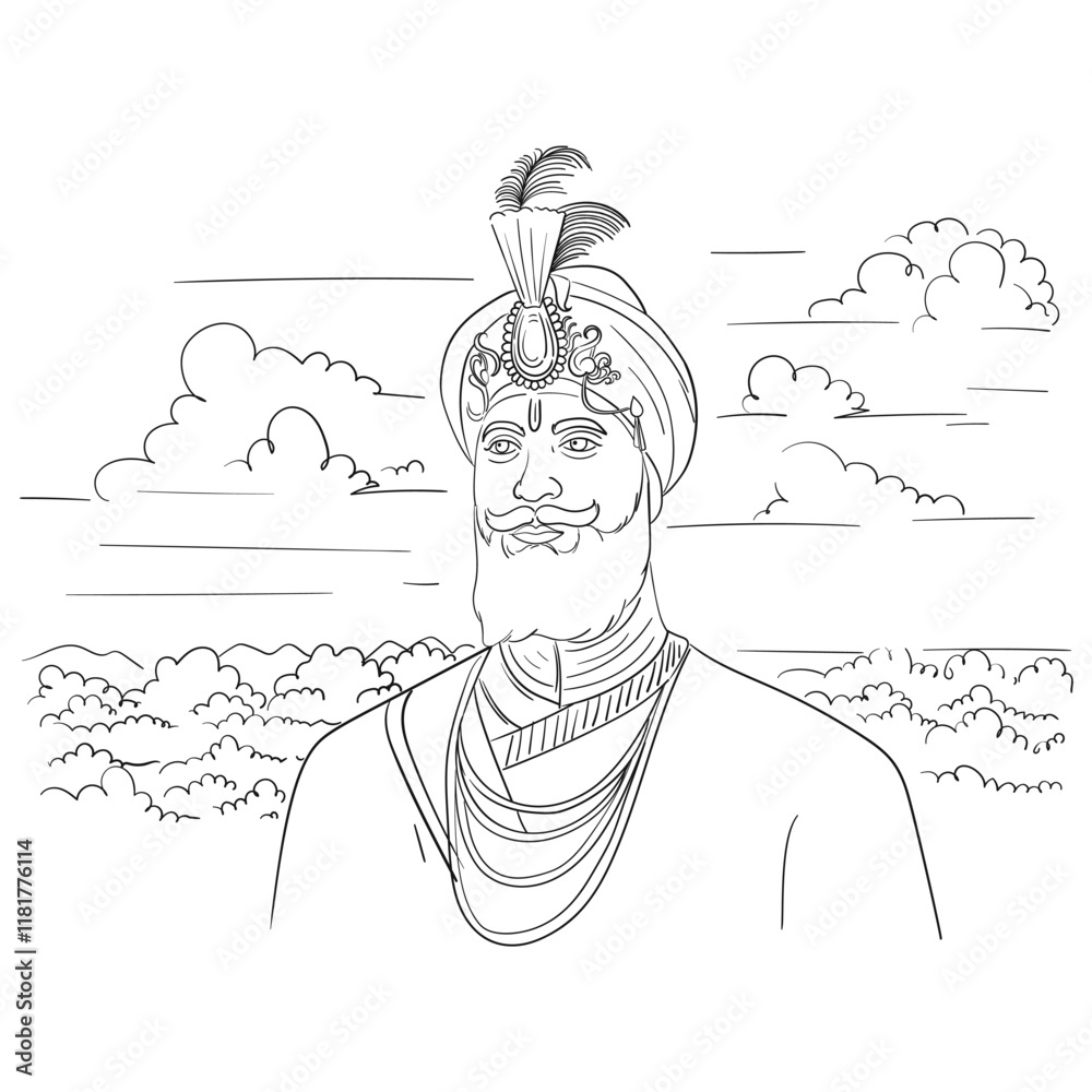 Happy Guru Gobind Singh Jayanti social media Post. Birthday Celebration ...