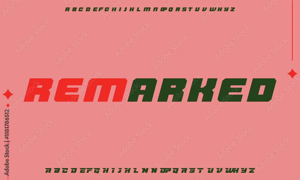 Creative font. Modern abstract digital tech font. Logo creative font ...