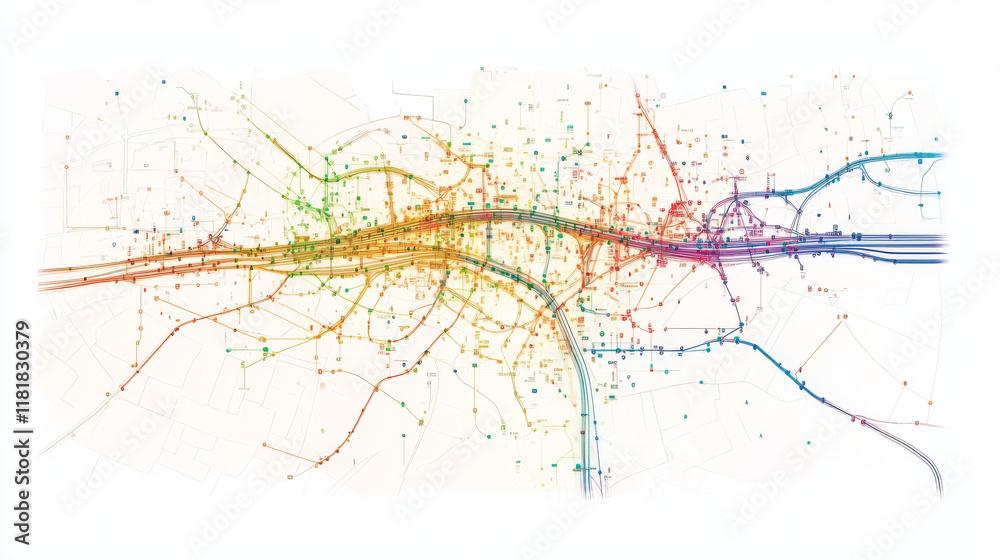 Metro, subway and underground transport system map. City metro railway ...