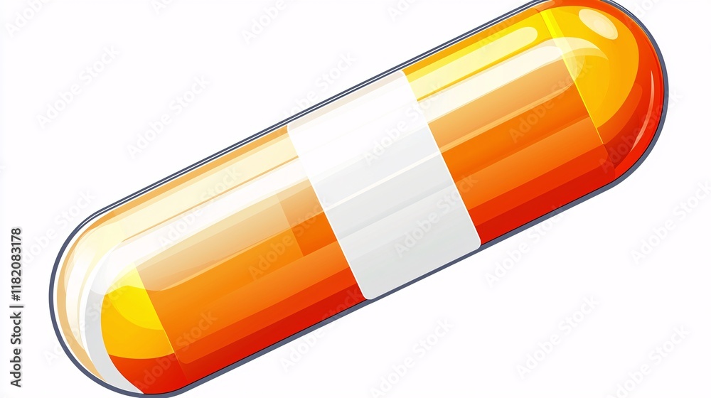 clean, high-quality vector image of a single paracetamol tablet ...