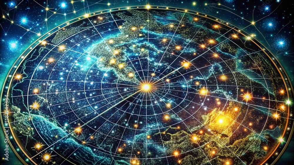 Southern Hemisphere Star Map, Celestial Chart, Night Sky Photography ...