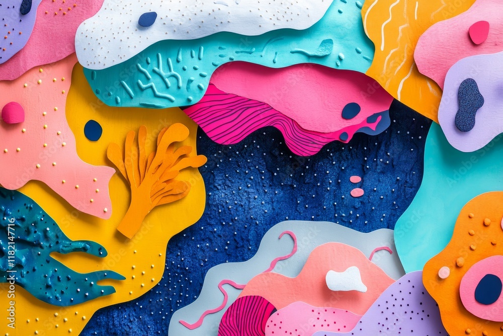 Brain, collage art and creative artwork made of paper neurodivergent ...