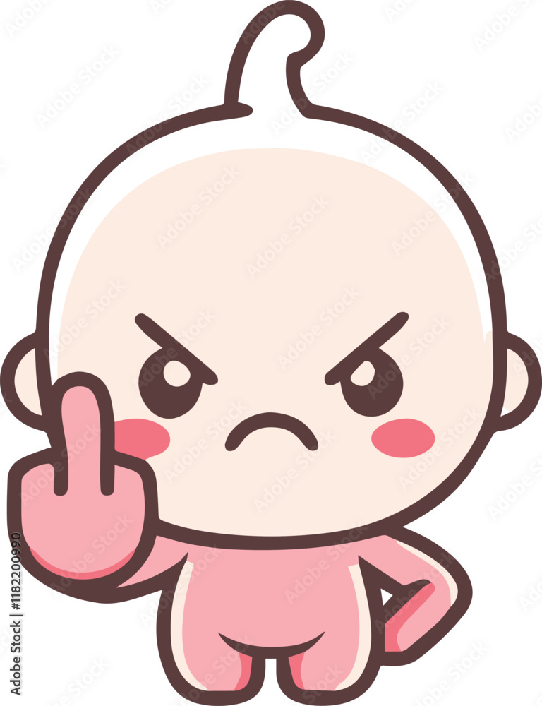 T-Shirts Graphic design | Cute Angry kawaii cartoon characters Show ...