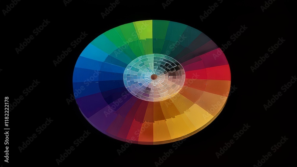 Ilustración de Stock Color wheel vector set. Color wheel guide. RGB and ...