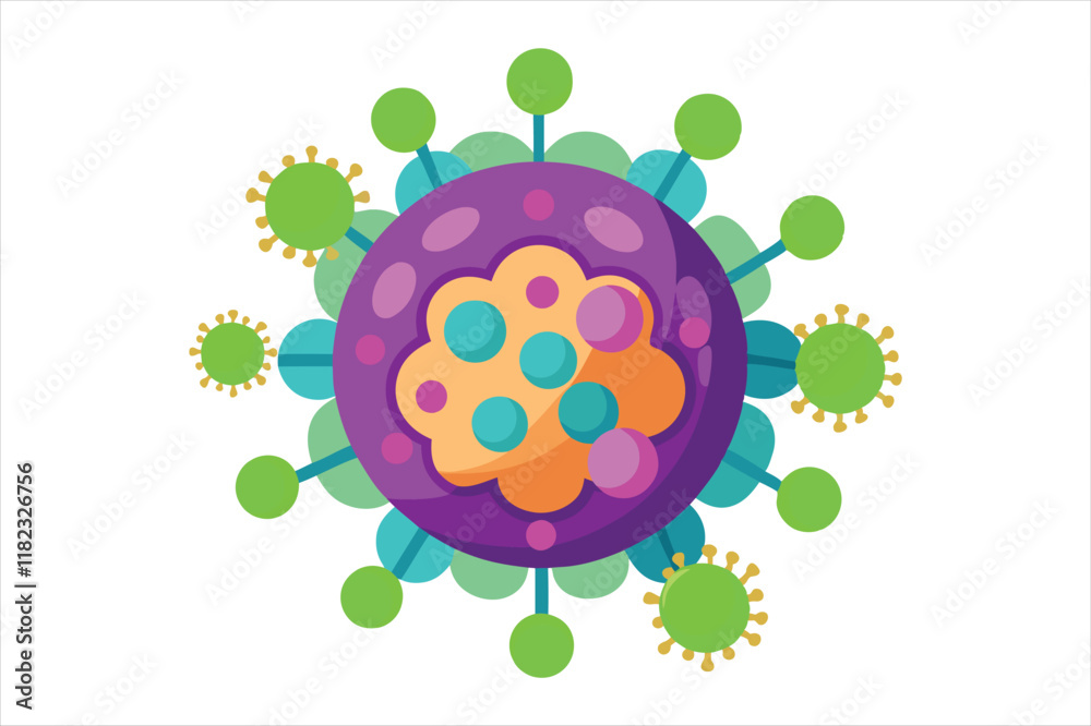 HMPV virus banner, Human Metapneumovirus respiratory virus vector ,HMPV ...