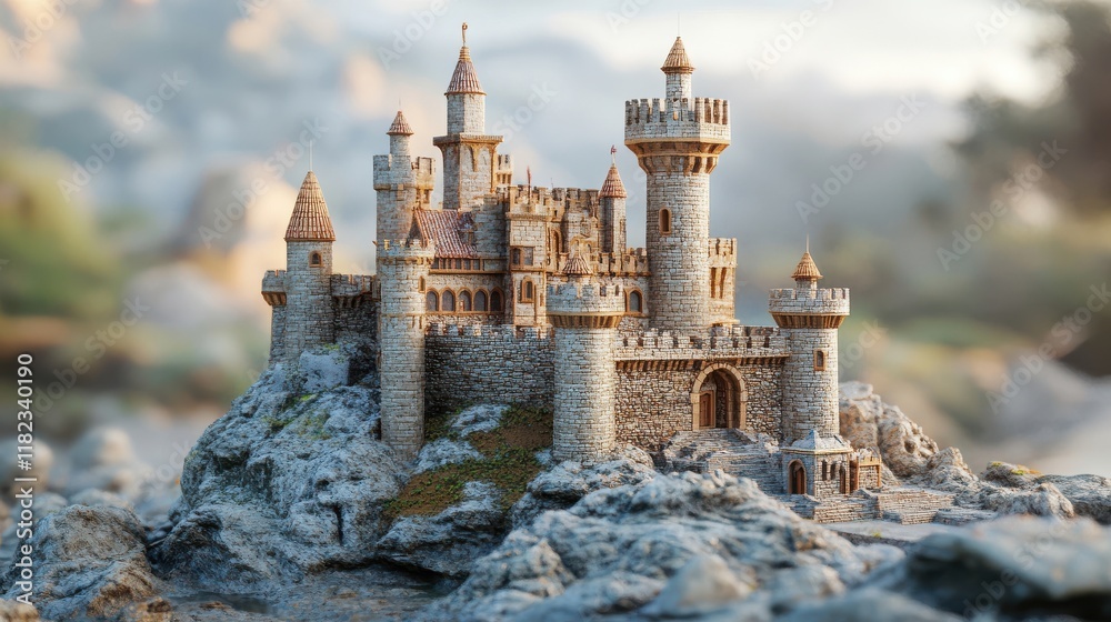 Ilustración de Stock Castle basement structures demonstrating castle ...