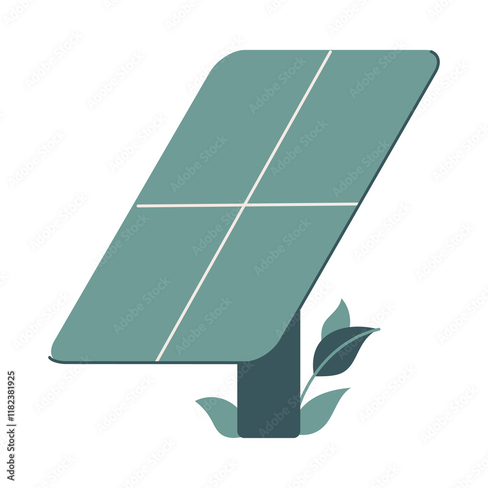 This PNG image on a transparent background features a stylized solar ...