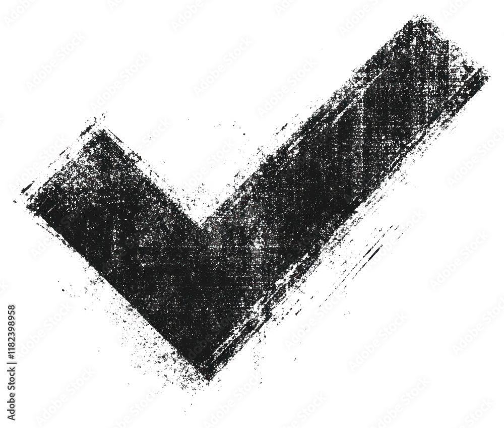 PNG Check mark retro photocopy texture symbol checkmark. Stock ...
