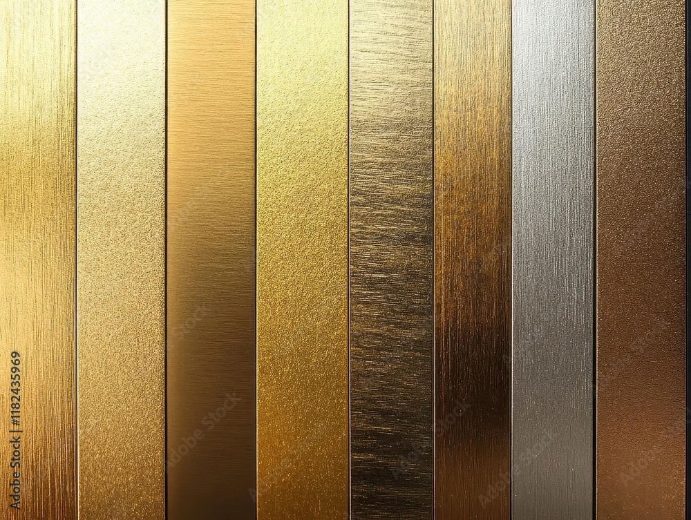 luxurious metallic gold color swatches collection featuring elegant ...
