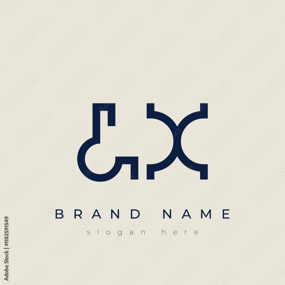 L and X logo design. LX abstract Letters Logo Monogram. This logo ...