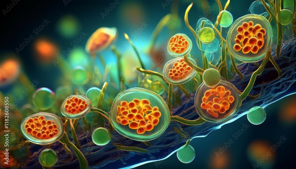 peroxisomes a high resolution image of peroxisomes in a plant cell ...