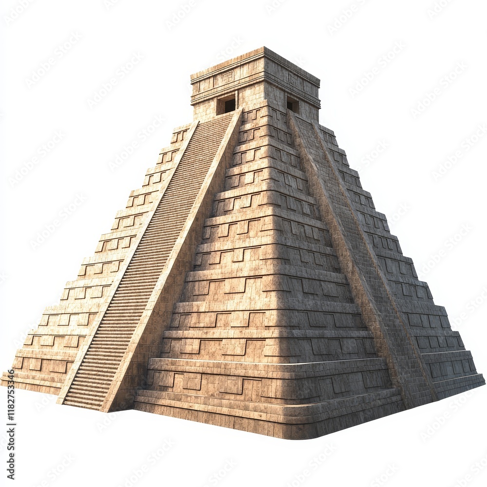 Mayan Architecture Cut-Out: Ancient Civilizations, Historical Art ...