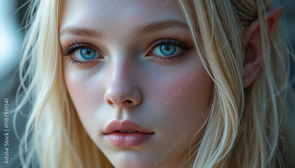Beautiful Pleiadian, Nordic Extraterrestrial Humanoid Alien with blonde ...