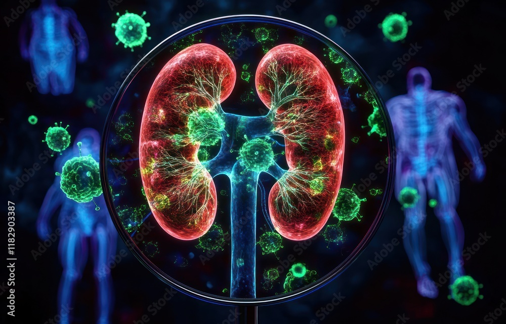 Kidney Anatomy and UTI Impact of E coli on Kidneys Ureters Bladder and ...