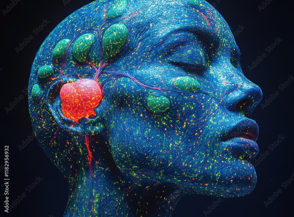 Swollen Lymph Node Infection in the Lymphatic System and Immune ...