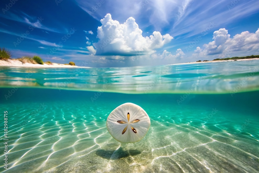 Gulf of Mexico Sand Dollar Underwater Fashion Photography: Elegant ...