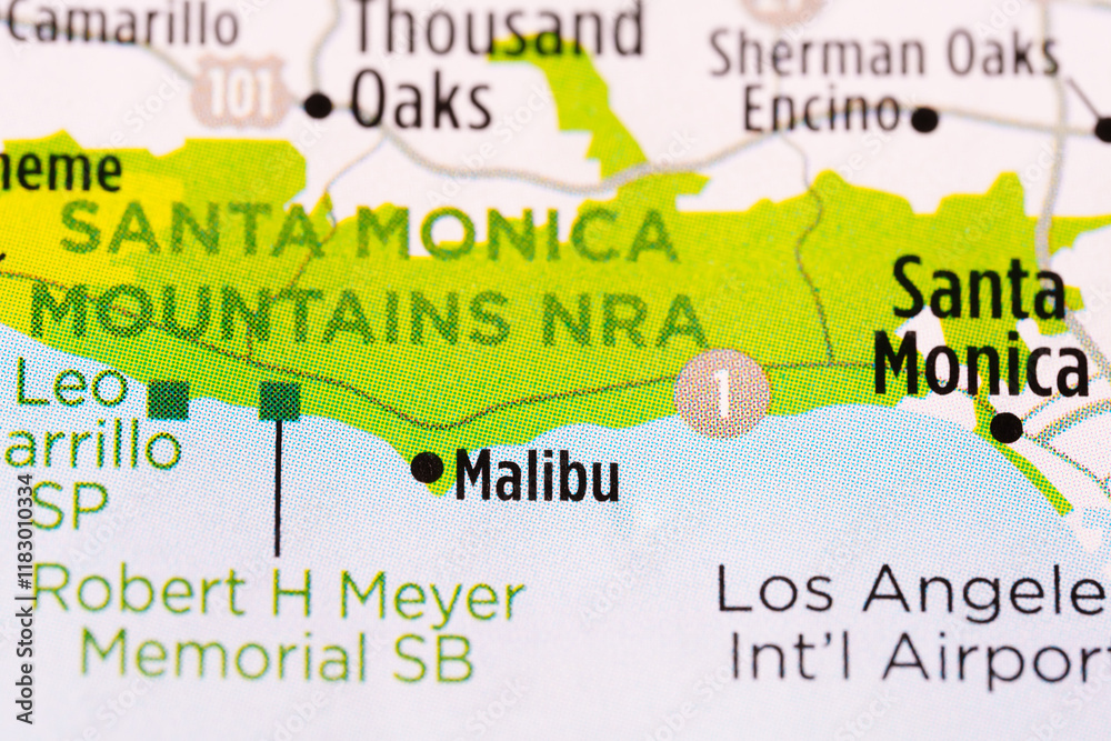 Los Angeles County, California, Wildfire Map Pacific Palisades, Santa ...