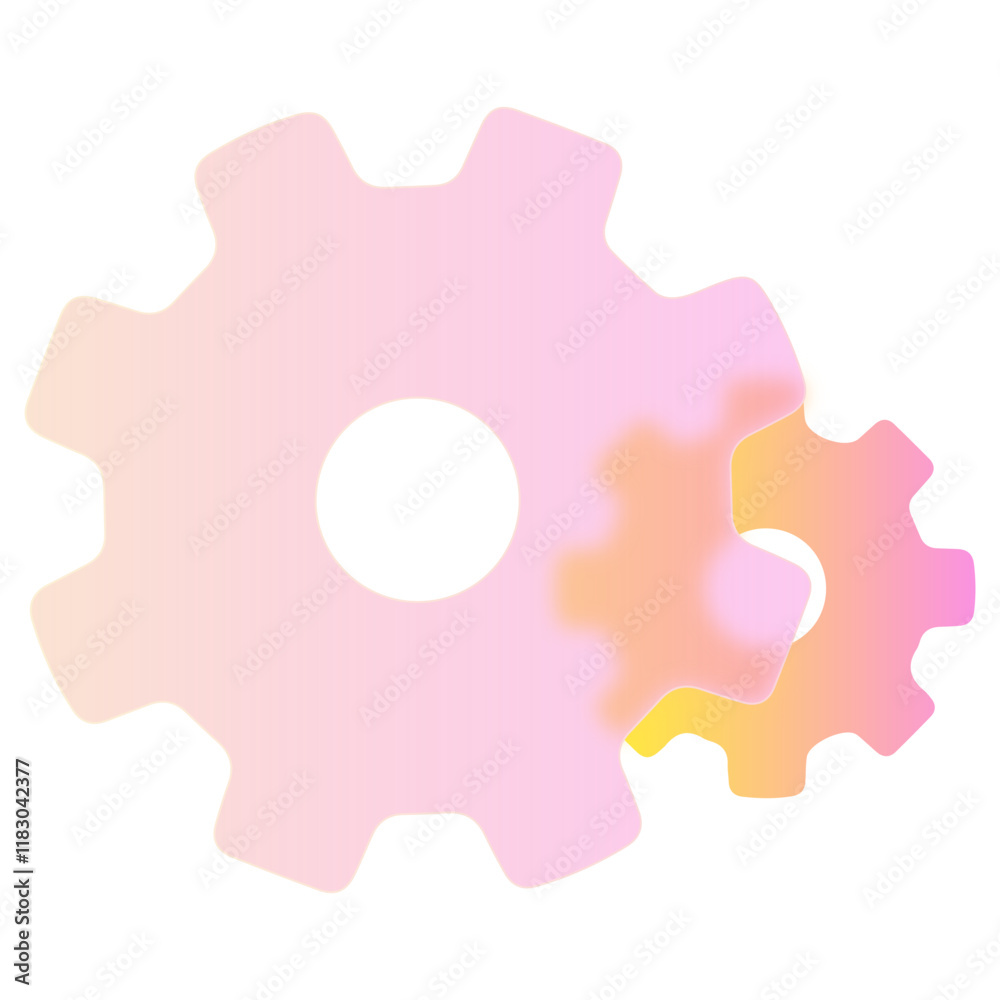 Mobile Phone Business Pink Peach App Glassmorphism UI Icon Sign and ...