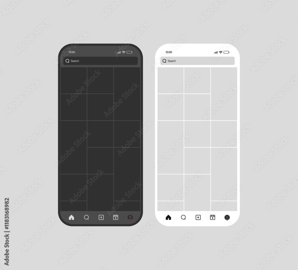 instagram explore mockup vector. instagram explore template photos ...