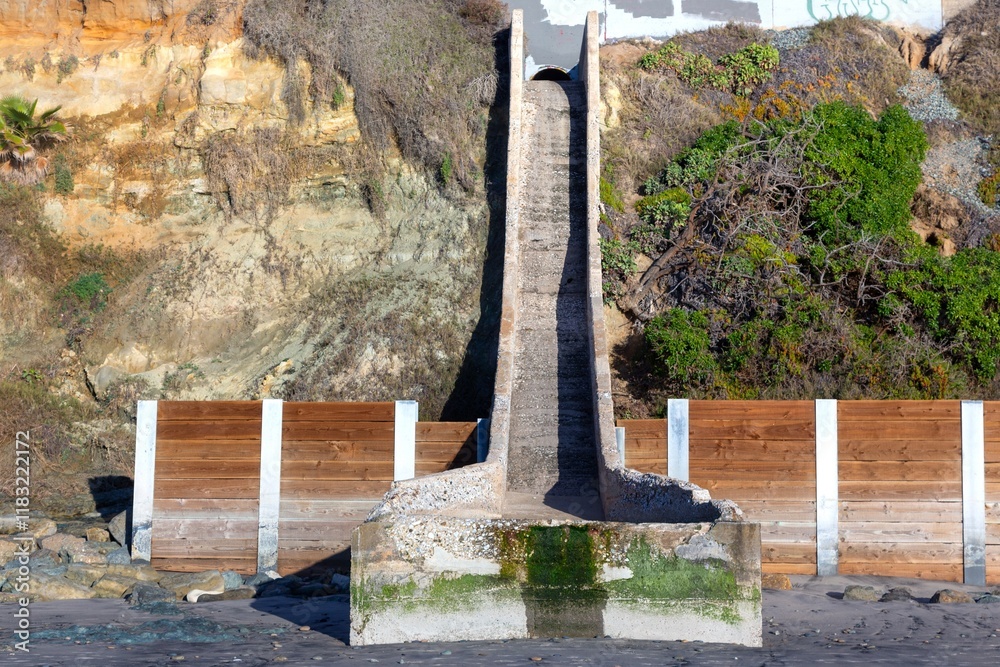 Coastal Erosion Prevention Control Storm Drain Structure, Del Mar Beach ...