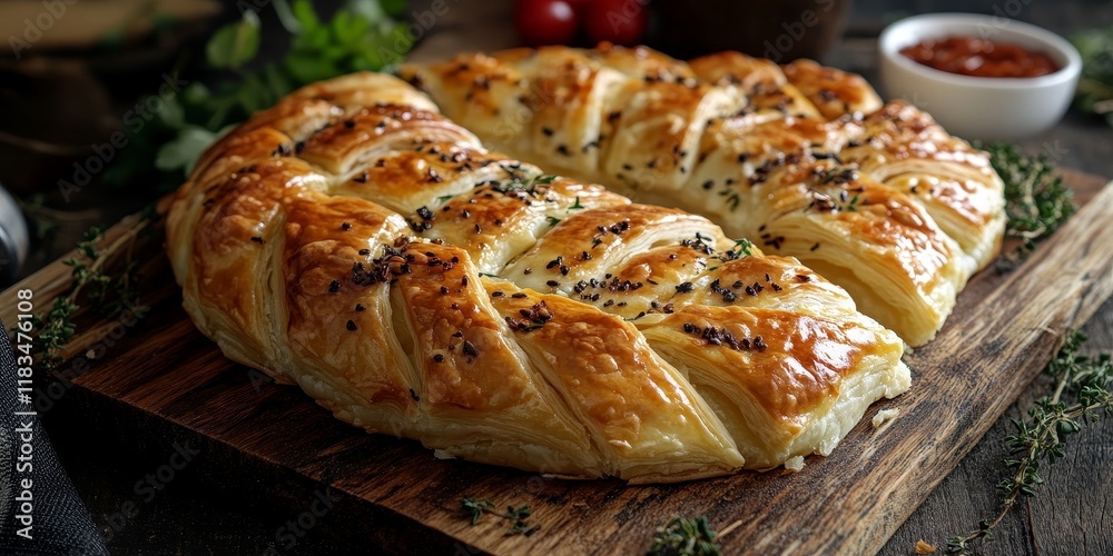 Savory and traditional, this delicious handmade cheese pastry, also ...