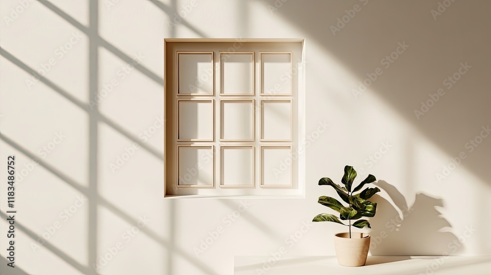 Mockup of a grid-style Instagram post featuring 3 rows of 2 squares ...