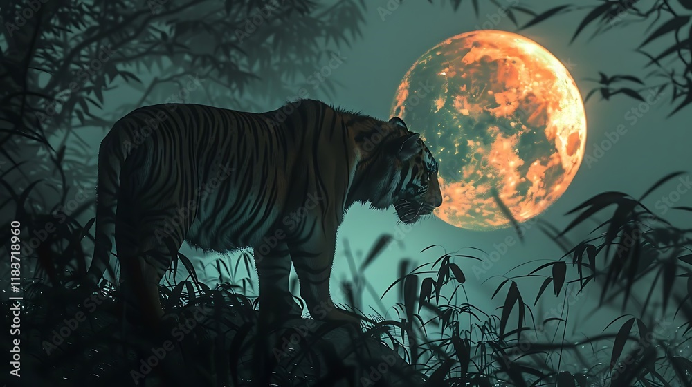 The Javan tiger (Panthera tigris sondaica) was a now-extinct subspecies ...