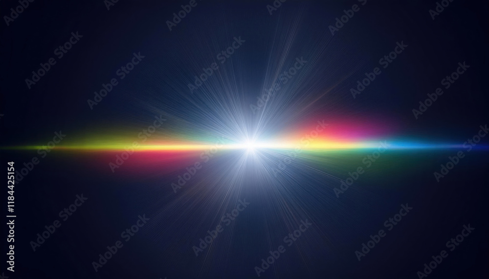 Rainbow light effect with firefly prism overlay creating beautiful ...